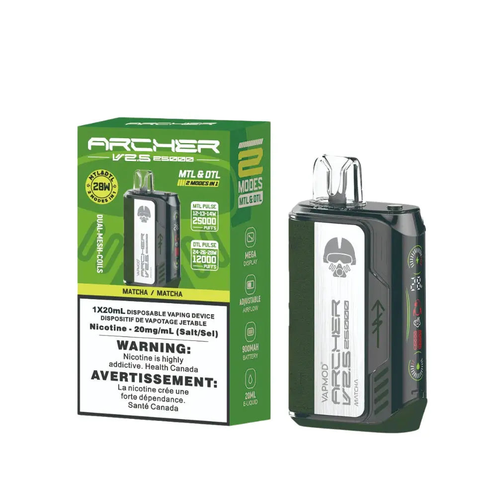 VAPMOD Archer V2.5 Disposable Vape- Zen Breeze (Matcha) | Vape Cloud