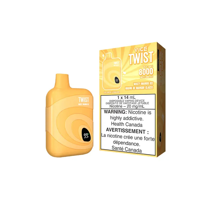 Vice Twist 8000 Misty Mango Ice Disposable Vape – Vape Cloud